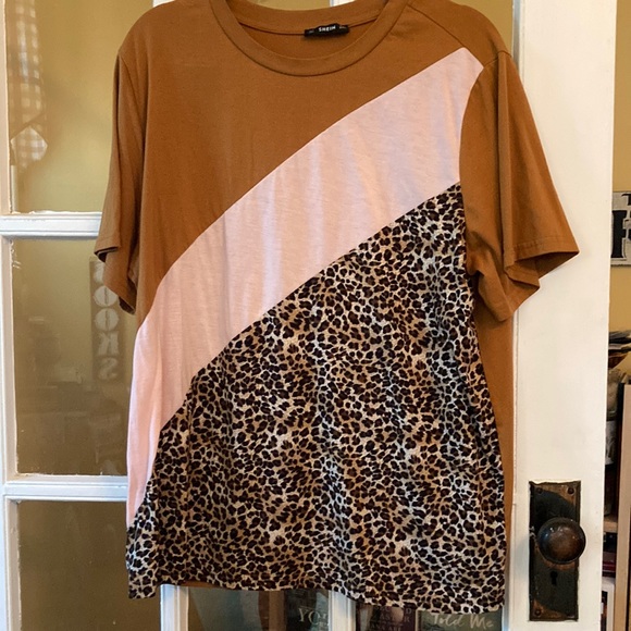 SHEIN | Tops | Shein Leopard Print Top | Poshmark